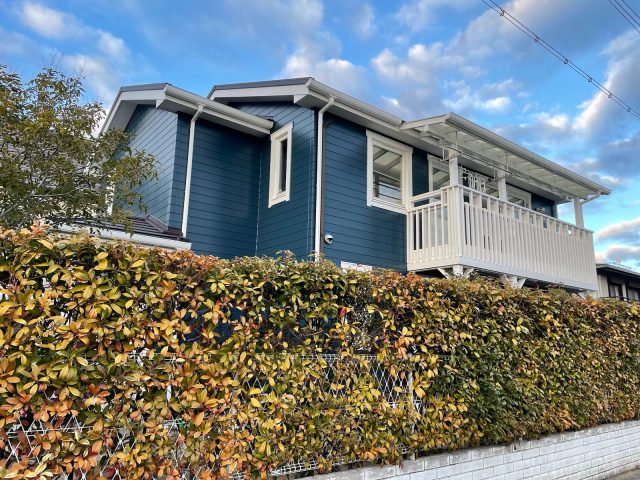 西宮市M様邸 「フッ素REVO1000-IR」8108マウンテンブルーで外壁塗装をしました！ | 西宮市の外壁塗装や屋根塗装ならプロタイムズ ...